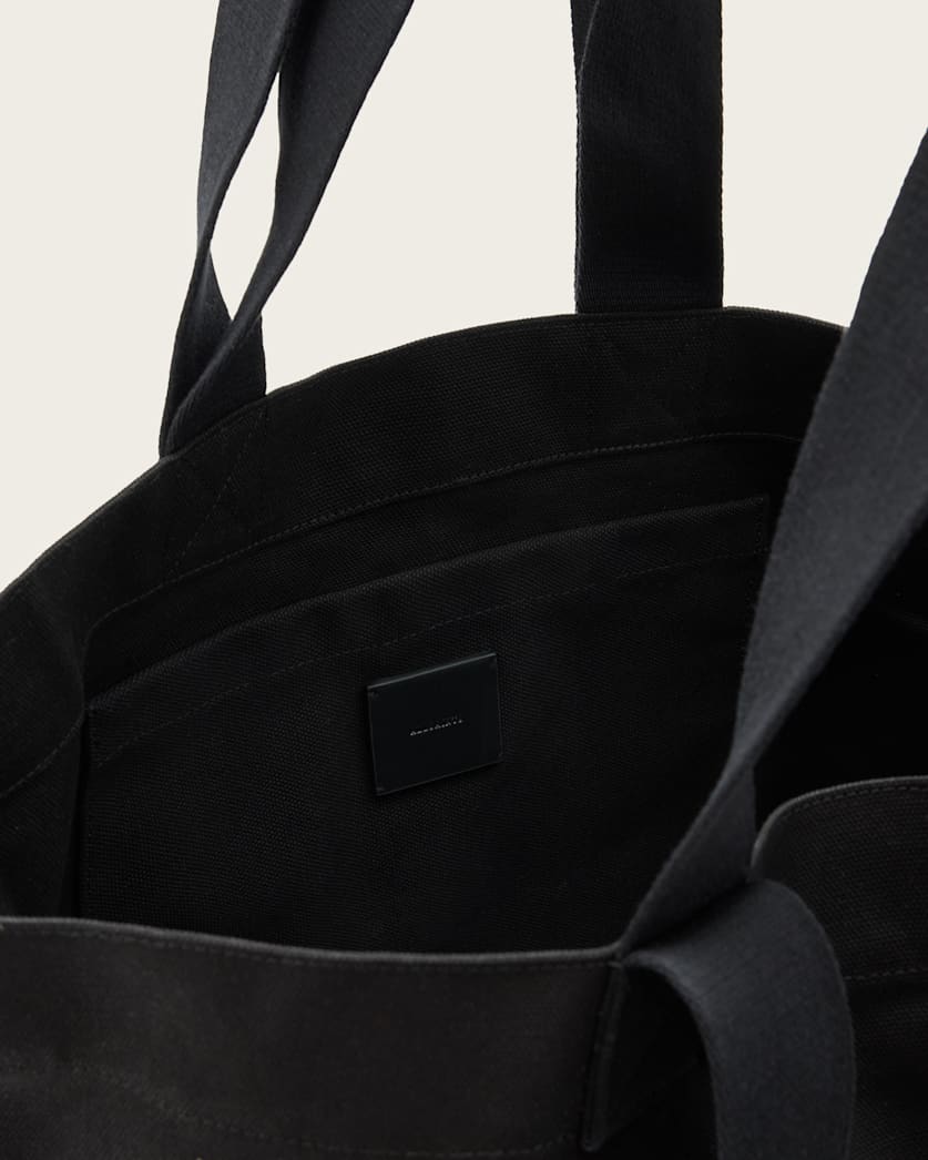 Ali Logo Canvas Tote Bag Black | ALLSAINTS